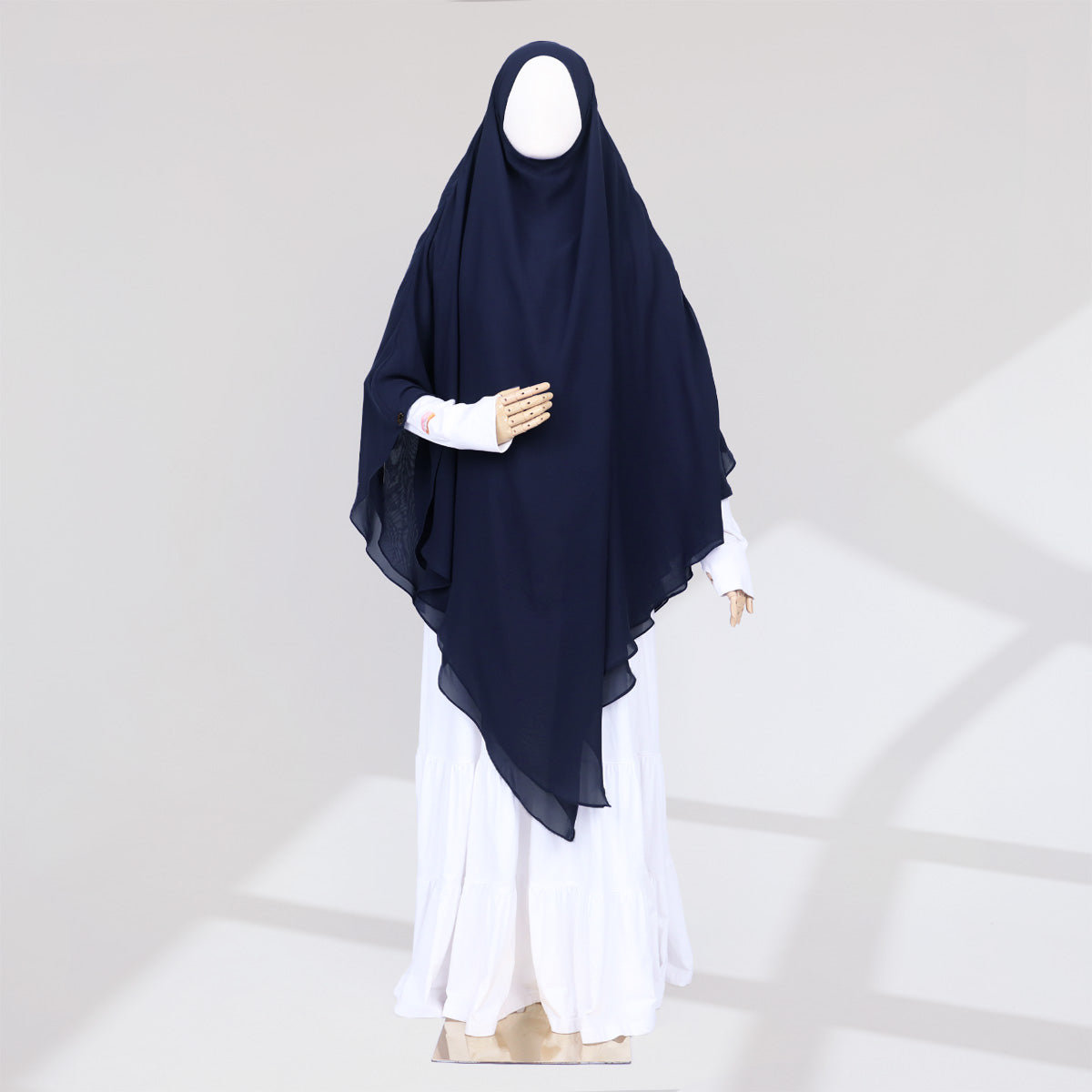 Zunaira French Khimar - Midnight Blue