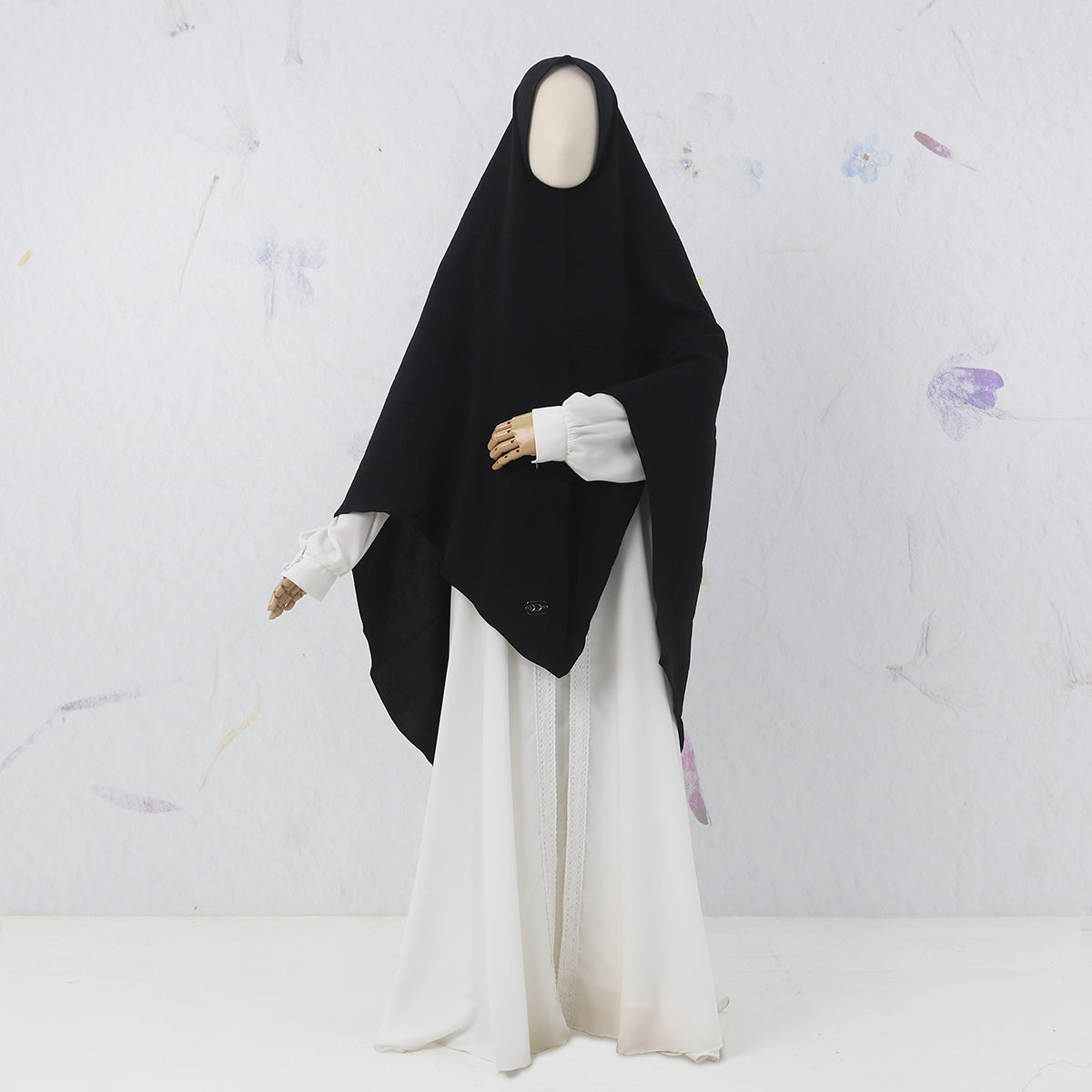 Veeya Khimar Black | Nusseyba Activewear Official Web